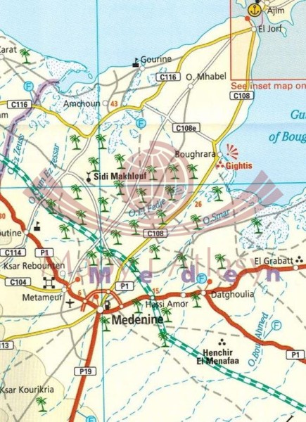 TUNEZJA MAPA SAMOCHODOWA SKŁADANA REISE KNOW-HOW