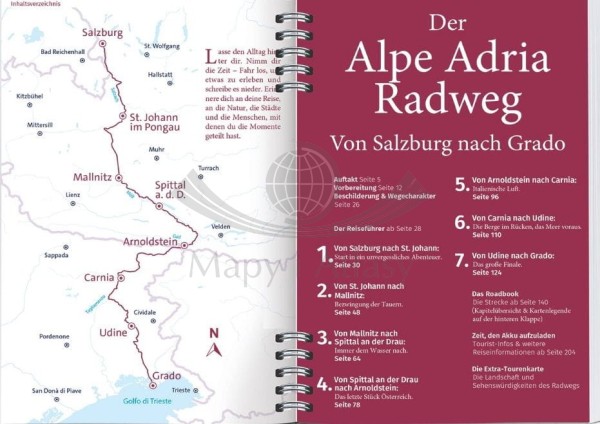 ALPE ADRIA RADWEG ATLAS ROWEROWY + MAPA KOMPASS