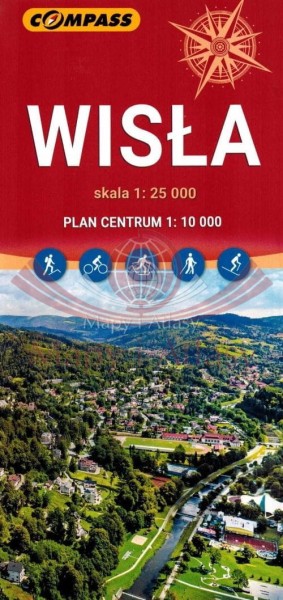 WISŁA SZCZYRK USTROŃ BRENNA PLAN MIASTA ZESTAW MAP