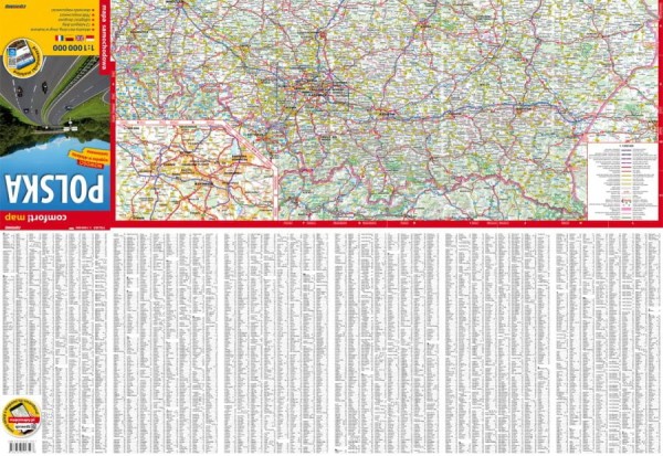 POLSKA MAPA SKŁADANA SAMOCHODOWA EXPRESSMAP
