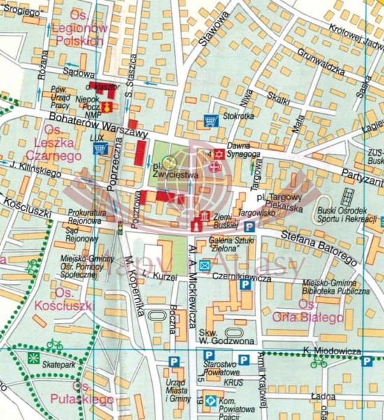 BUSKO-ZDRÓJ MAPA / PLAN MIASTA EURO PILOT