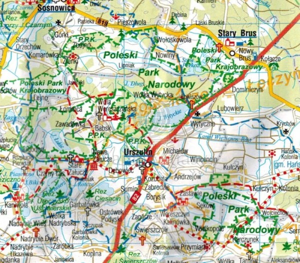 WOJEWÓDZTWO LUBELSKIE MAPA SKŁADANA BIK