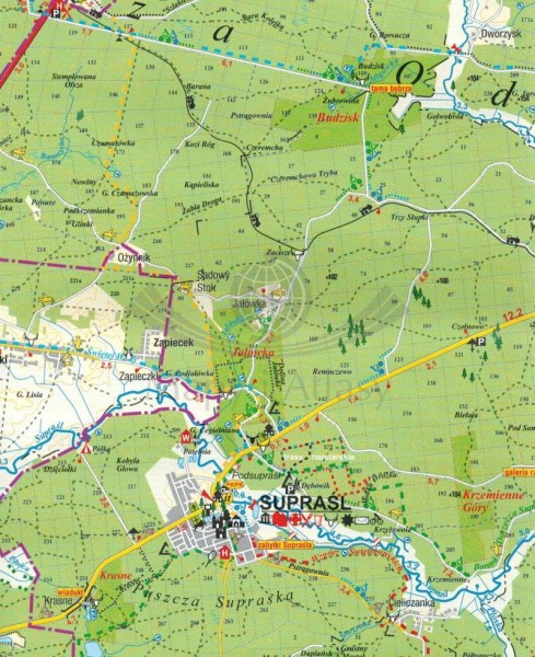 PUSZCZA KNYSZYŃSKA MAPA SKŁADANA TURYSTYCZNA
