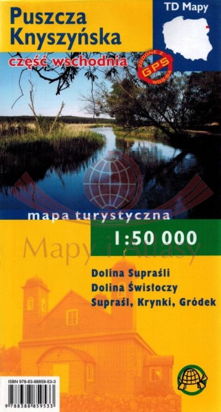 PUSZCZA KNYSZYŃSKA SKŁADANA MAPA TURYSTYCZNA
