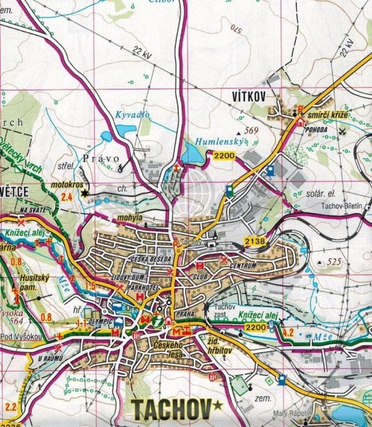 CZESKI LAS MAPA SKŁADANA TURYSTYCZNA 413 SHOCART