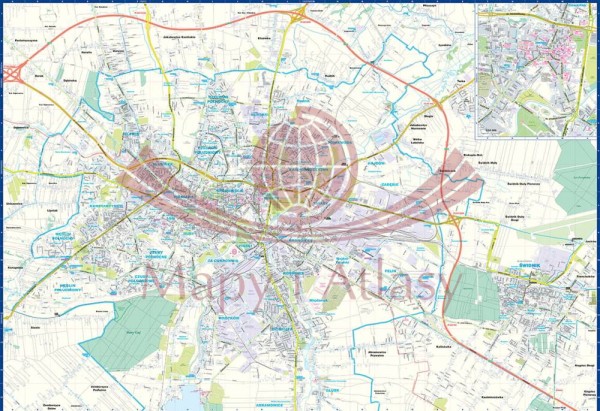 LUBLIN I ŚWIDNIK SKŁADANA MAPA EXPRESSMAP
