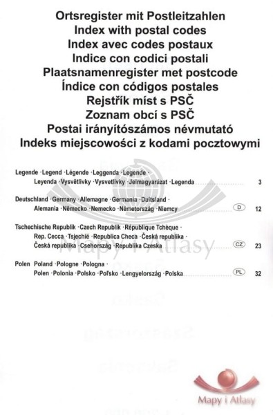 SAKSONIA MAPA TURYSTYCZNA SKŁADANA FB